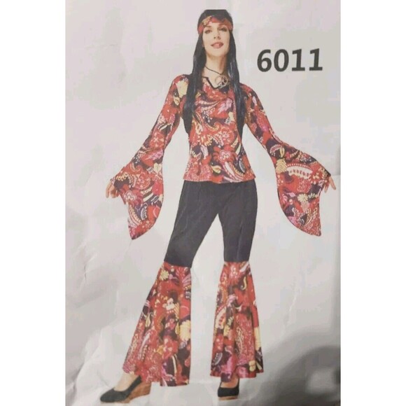 Smiffys | Other | Womens Medium 12 60s 70s Retro Hippie Halloween ...